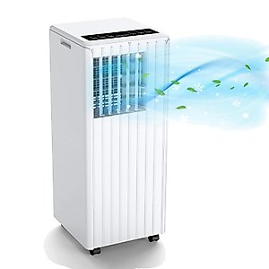 Acekool 8000BTU Portable Air Conditioner, Portable AC Unit with Remote Control, Energy-Efficient Cooling for 350 Sq.ft Spaces, 3-In-1 Cool, Fan, Dehumidify Modes, Portable AC for bedroom room indoor