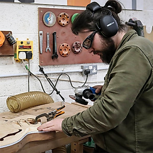 ISOtunes AIR DEFENDER Bluetooth Earmuffs: Comfortable Wireless unisex adult Hearing Protection with 40 Hour Battery Life