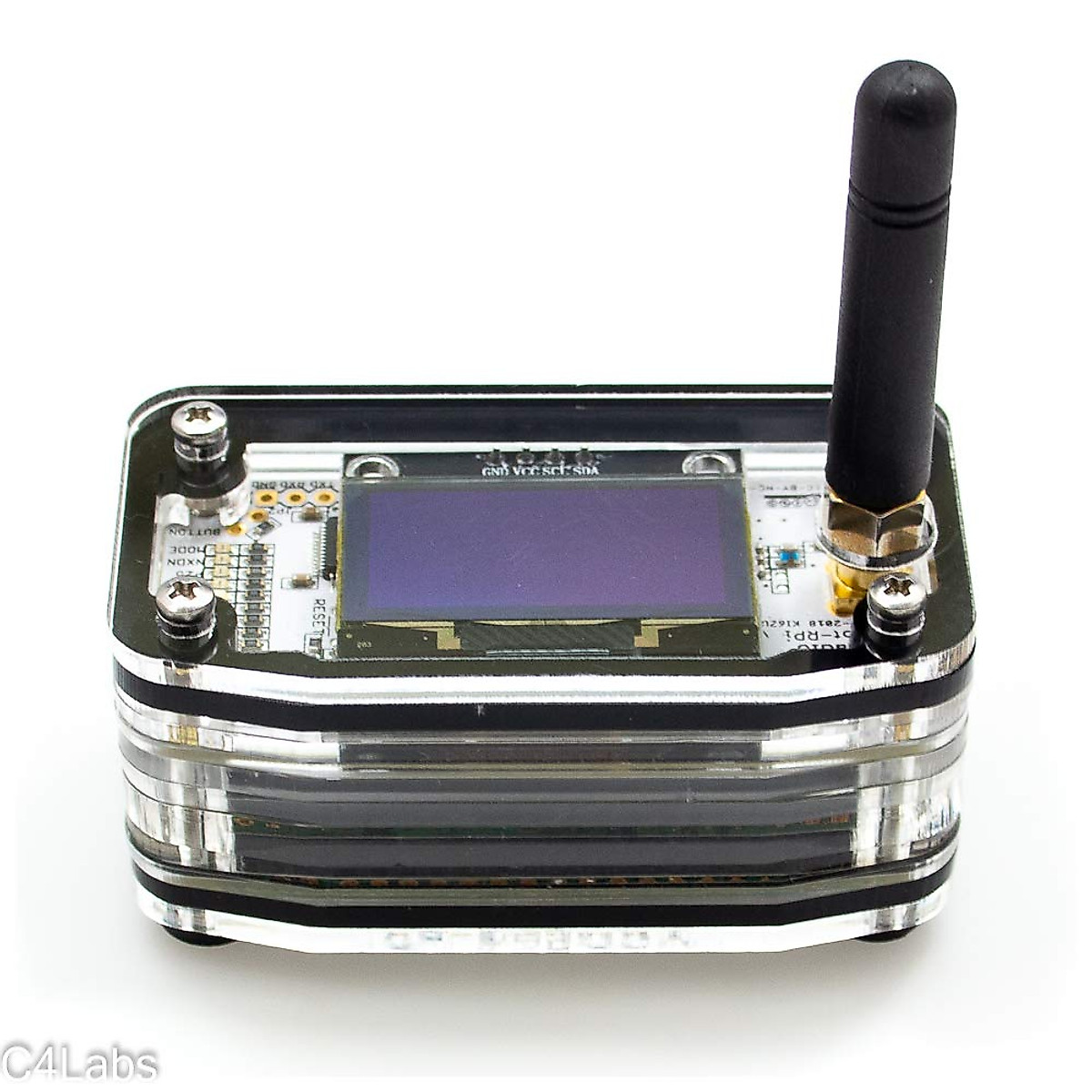 ZRZ-1AS case for Raspberry Pi Zero/Zero W & ZUMspot with Attached 1.3″ OLED