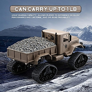 REMOKING RC Hobby Toys Military Truck Off-Road Sport Cars 4WD 2.4Ghz All Terrain Vehicle with Wi-Fi HD Camera Gifts for Kids and Adults