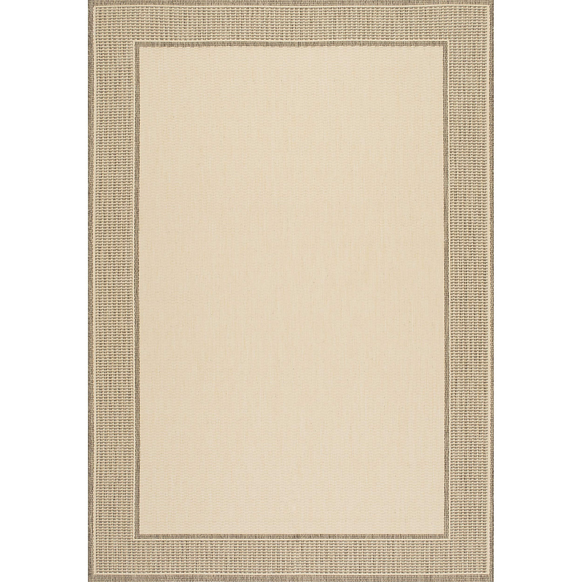 nuLOOM Gris Bordered 3x5 Indoor/Outdoor Accent Rug for Living Room Patio Deck Front Porch Entryway Kitchen, Beige/Tans