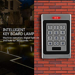 Waterproof IP67 RFID Card Door Access Controller, Keypad Security Door Access Control System, DC12V Access Controller Support 3000 Users, Intelligent Key Board 3 Way to Open Door