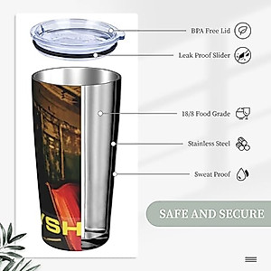 LAZHANG Keyshia Music Cole Stainless Steel Insulated Car Sippy Cup With Lid Travel Mug for Cold Hot 20 oz