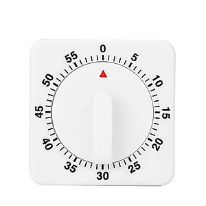 Portable 60 Minutes Count Down Mechanical Timer Baking Kitchen Cooking Tool Food Preparation Home Kitchen Helper