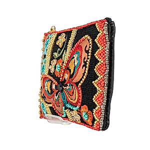 Mary Frances Womens Mary Frances Beaded Coin Purse-key Fobs (Journey) handbag, Multi, One Size US