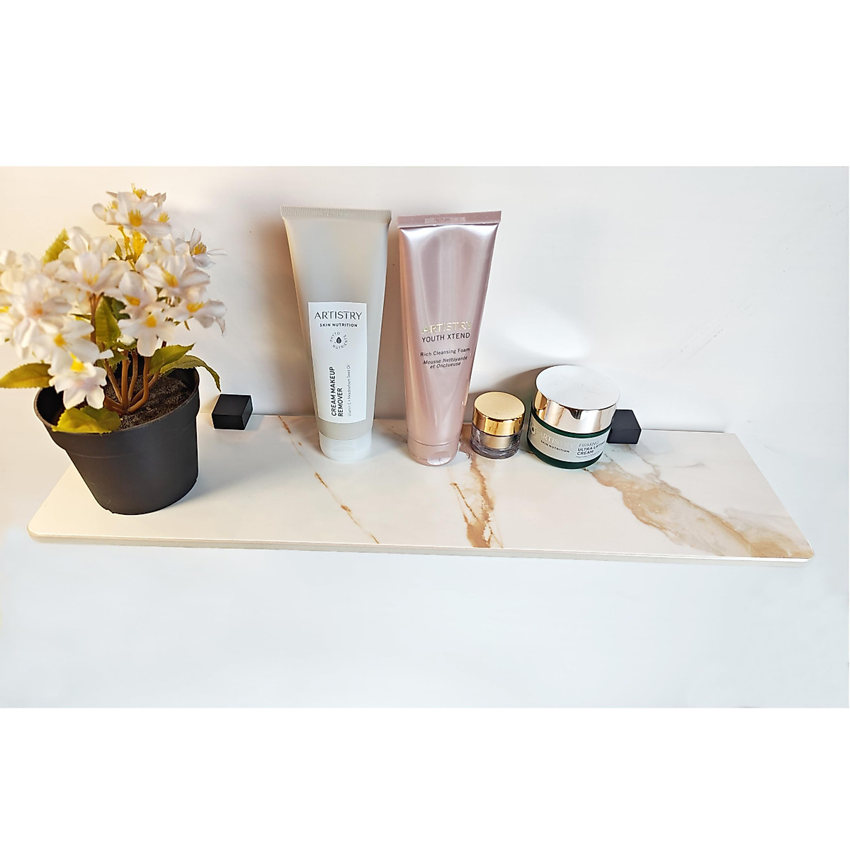 TriHDsArt Bathroom Shelves Floating Shelves for Wall Shelf Over Toilet,Wall Mounted Shelves for Bathroom (G12,500