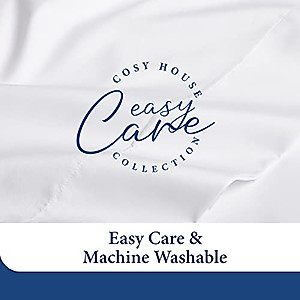 Cosy House Collection Luxury Bamboo Sheets - Blend of Rayon Derived from Bamboo - Cooling & Breathable, Silky Soft, 16-Inch Deep Pockets - 4-Piece Bedding Set - Queen, Royal Blue