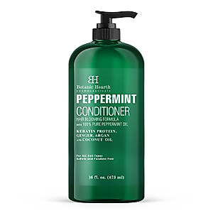Botanic Hearth Peppermint Hair Conditioner - Hair Conditioner for Dry Damaged and Color Treated Hair - Volumizing Conditioner for fine & thin hair - Paraben & Sulfate Free - Men & Women - 16 fl oz
