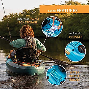 Lifetime Tamarack Pro 103 Sit-On-Top Kayak, Lightning Fusion, 10 ft. 3 in.