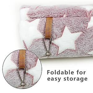 AZVNMT Mouse cage Accessory, Hanging Climbing Tunnel, Hamster, Guinea Pig, Ferret, Squirrel, Warm Winter Hiding Place, Hammock Plush Toy