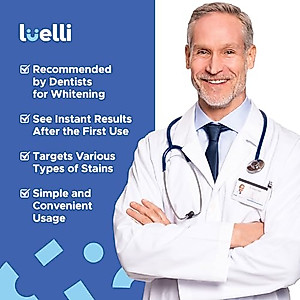 LUELLI Teeth Whitening Kit with LED Light, 35% Carbamide Peroxide, Teeth Whitening Gel, Helps to Remove Stains from Coffee, Smoking, Wines, Soda, Food, Home Dental Products for Sensitive Teeth