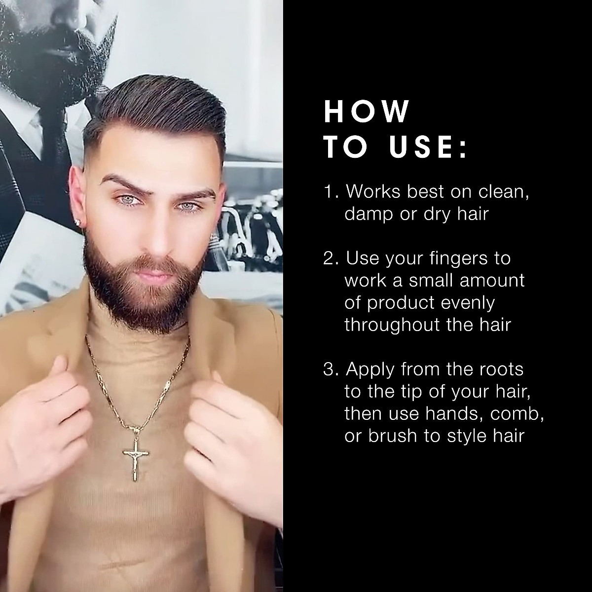 Pacinos Pomade - Flexible Hold, Frizz Control - High Shine Pomade for All Hair Types - 4oz