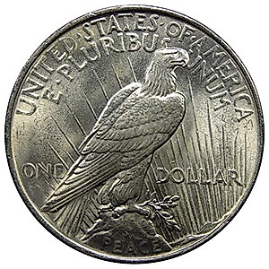 1922 P BLAZING 1922 GEM U.S. SILVER"PEACE" DOLLAR! BUY 2 ALSO GET SCARCER 1924! AN AMERICAN ICON! $1 Between Brilliant and Gem Uncirculated