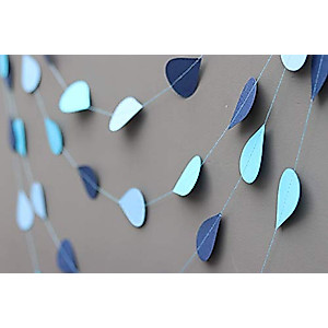 Boston Creative Company Raindrop Garland Paper Raindrops Raindrop Paper Garland Nursery Decor April Showers Spring Garland Raindrop Baby Shower #GAR_052