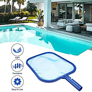 Hot Tub Cleaning Kit Accessories Contain Pool Net, Paddling Pool Brush and Scrubber Pad, with a Pair Gloves as a Gift, All in 1