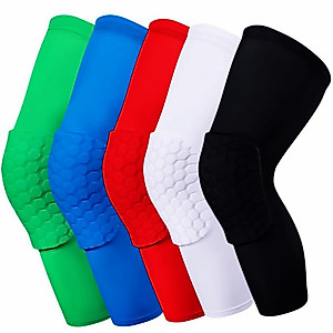 Yusland-1 Pair Knee Pads Leg Gear Support Work Construction Sport Volleyball Basketball Motorcycle Protective Gel for Women Men Youth Kids (X-Small, Black)