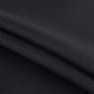 Thickened Waterproof Canvas Fabric for Outdoor/Indoor Project,Heavy Duty 1800 Denier Canvas Cordura Fabric Apply to Home Decor,Sunbrella,Awning, Marine,DIY,Craft,60"Wide,Sold by The Yard (Black)