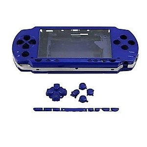 OSTENT Full Housing Repair Mod Case + Buttons Replacement for Sony PSP 1000 Console Color Blue