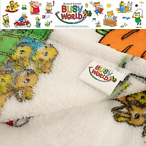 Franco Richard Scarry Kids Bedding Super Soft Cozy Throw, 46 in x 60 in, (Officially Licensed Product)