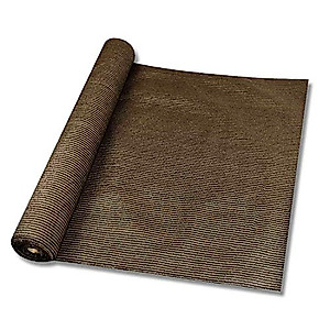 TANG Sunshades Depot 8x15' Ft Brown Sunscreen Shade Fabric Roll 95% U*V Block Privacy Screen Windscreen Shade Cloth Mesh Fabric Raw Roll No Grommets for Outdoor Garden Plant Greenhouse Barn