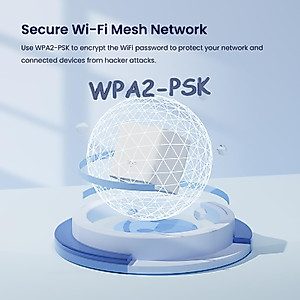 Tenda Nova Mesh WiFi System (MW3)-Up to 2000 sq.ft. Whole Home Coverage, Replaces WiFi Router and Extender, Single Add-on unit simply connects to an existing Nova Mesh WiFi network via the App, 1-pack