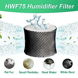 getalong HWF75 Humidifier Filter D Compatible for Holmes HM3500,HM3501,HM3600,HM3608,HM3640,HM3641,HM3650, HM3655,HM3655BF,HM3656 Replace HWF75 HWF75CS HWF75PDQ-U - Filter D