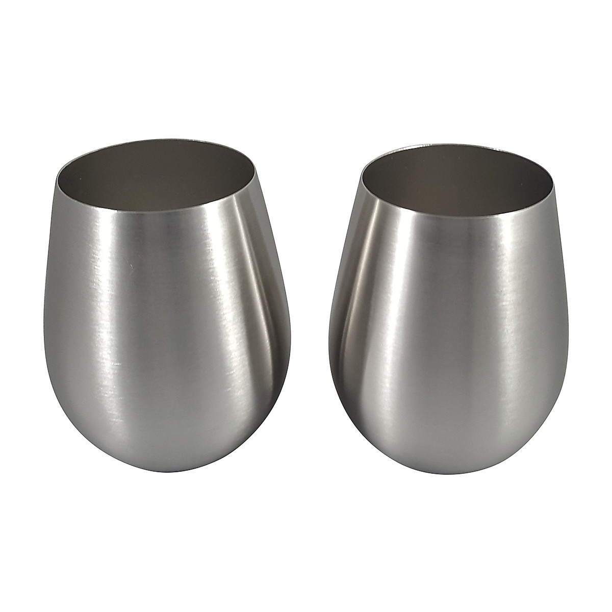 Palm City Products Stainless Steel Stemless Wine Glasses - 2 Piece Set