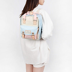 Doughnut Macaroon Mini Cream Iceberg Sakura Unicorn Dream 7L Travel School Ladies College Girls Lightweight Casual Daypacks Bag Small Backpack (SAND)