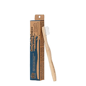 Brush with Bamboo Bamboo Toothbrush Adult/Kid Mixed Family 4-Pack