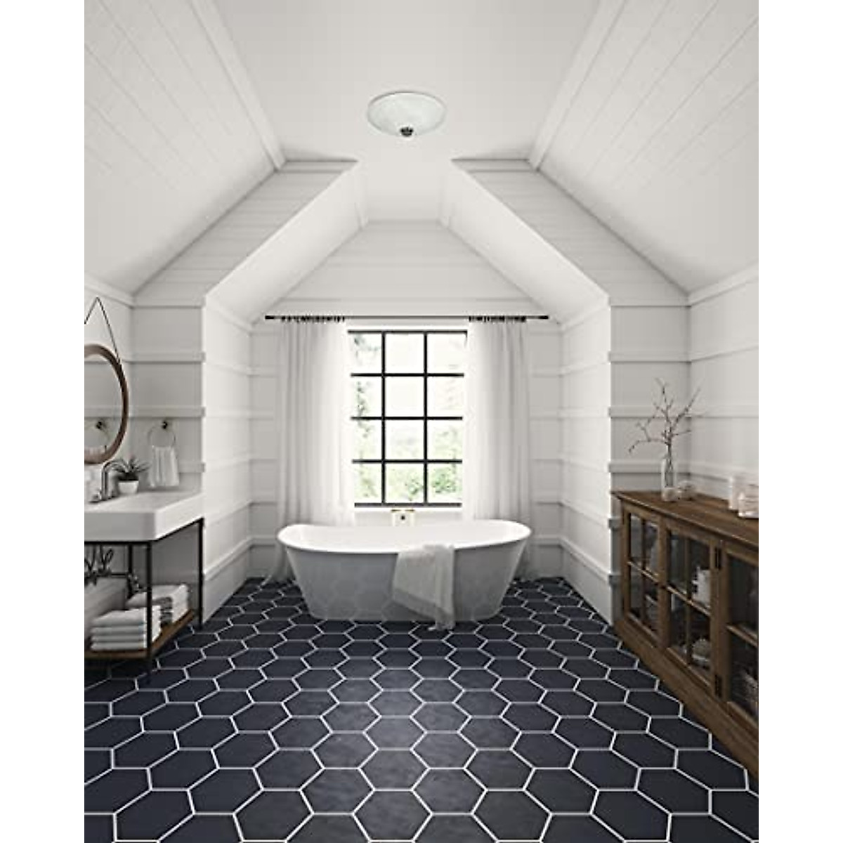 Hunter 80200az Boswell Decorative Bathroom Ventilation Fan with Light and 3 Interchangeable Finials Included (Chrome, White, and Oil-Rubbed Bronze), Swirled Marble Glass, 70 CFM