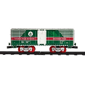 Lionel Trains Set North Pole Express Holiday Train 29 Piece Set with Water Vapor Smoke Effect, Working Headlight, Horn and Bell Sounds