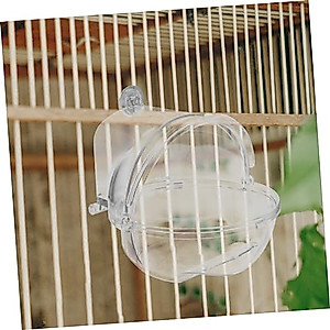 Toddmomy Bird Bathtub Bird Cage Parakeet Bird Bath Birds Supply Bathing Tub for Small Birds Bird Tub Pet Bird Bath Bird Bath for Cage Bird Hanging Bathtub Parrot Cage Bathtub Plastic