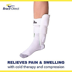 Gel Air Ankle Stirrup Brace & Splint for Ankle Support with Swelling, Inflammation, Acute Ankle Injuries & Chronic Instability by Brace Direct