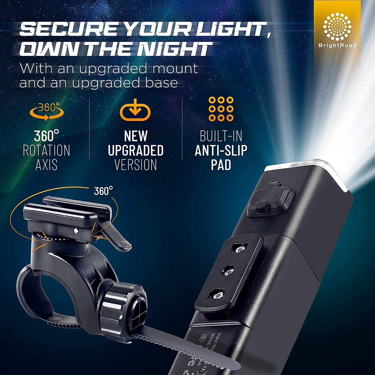 Upgraded Front 8000 Lumens LED Bike Light with Remote Control for Night Riding, Bicycle Lights Front and Rear, CREE USB Rechargeable Bike Lights Front and Back, 85° Wide Beam Bike Headlight