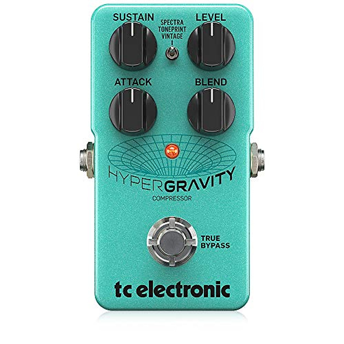 TC Electronic HYPERGRAVITY COMPRESSOR Exceptional Multiband Compression Pedal with Vintage Compressor Mode and Built-In TonePrints*