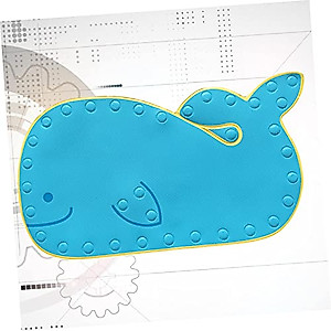 1pc Bath Mat for Bath Cushion Tub Anti-Skid Mat Door Mat Whale Shape Rugs Bathtub Mat Floor Mat Non- Mat Blue Climbing Mat Soft Floor Play Mat