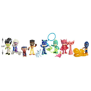PJ Masks Deluxe Figure Set, 17 Pieces for PJ Masks Toys and Playsets, 3-inch Figures, Kids Toys for Ages 3 Up by Just Play
