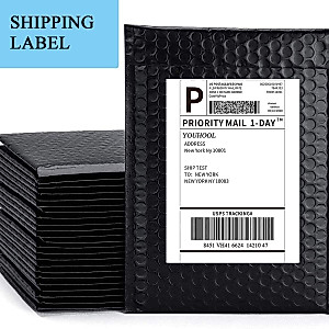 Made in USA 6,000 Labels Fanfold 4" x 6" Direct Thermal Labels, with Perforated line for Thermal Printers - Compatible Zebra & Rollo Printer (4" x 6" - 6000 Labels)