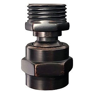 MissMin shower head Swivel ball adapter,hand shower rotate povit shower arm extension connector,ORB/oil rubbed bronze
