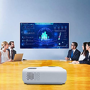 Mini Projector, Iolieo 2022 Upgraded HD Home Projectors, 240'' Display 100000 Hours LED Life, Dual Speakers Portable Projector, Compatible with USB, HDMI, VGA, AV, Laptop,Smartphone