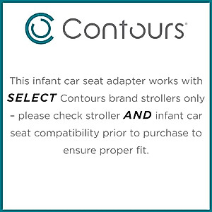 Contours Baby Infant Car Seat Adapter for Contours Strollers, Fits Chicco Infant Car Seats into Select Contours Baby Strollers (Not Compatible with Other Stroller Brands)