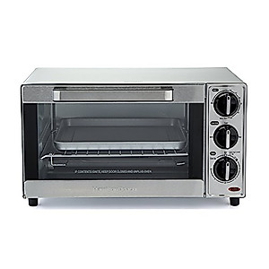 Hamilton Beach Countertop Toaster Oven & Pizza Maker Large 4-Slice Capacity, Stainless Steel (31401)
