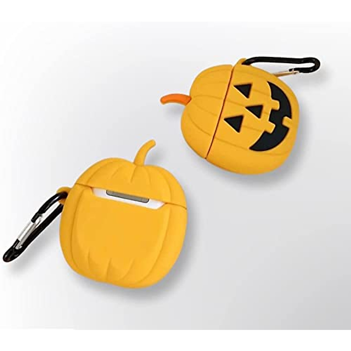 Airpods Case,New Pumpkin Lantern Case for Airpods 1&2, Airpods Accessories Shockproof Protective Premium Silicone Cover and Skin for Apple Airpods Charging Case