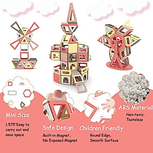 ASOK 149 Piece Magnetic Blocks Building Tiles Educational Construction Toy Set STEM Playset for 3 4 5 6 7 Years Old Boys Girls Gifts