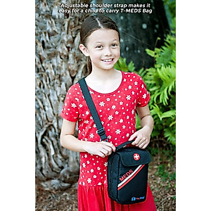 PracMedic Bags Insulin Travel Case - Travel Medicine Bag- Diabetes Medicine Bag for Medical Supplies, Insulin, Epipen, Auvi Q, Inhaler Spacer, Pill Bottle (T-MEDS Black)