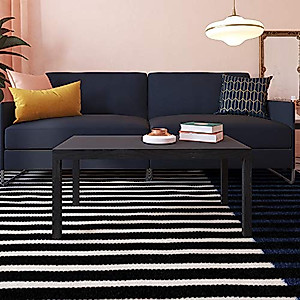 Ameriwood Home Parsons Modern Coffee Table, Black