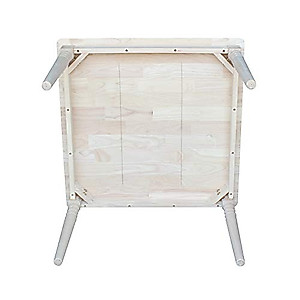 IC International Concepts Unfinished Square Juvenile Table, Solid Wood Craftsmanship, Perfect for Kids' Activities and Learning, Easy to Assemble, Ideal for Playrooms and Classrooms