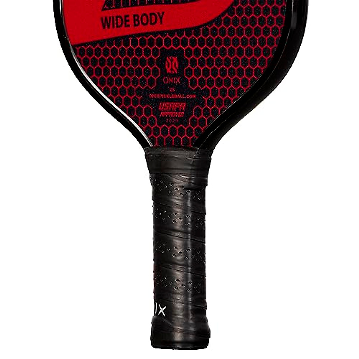 ONIX Graphite Z5 Pickleball Paddle (Graphite Carbon Fiber Face with Rough Texture Surface, Cushion Comfort Grip and Nomex Honeycomb Core for Touch, Control, and Power), Red