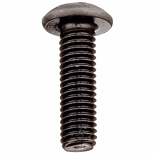 Class 12.9 Alloy Steel Socket Cap Screw, Black Oxide Finish, Button Head, Internal Hex Drive, Meets ISO 7380, 14mm Length, Fully Threaded, M5-0.8 Metric Coarse Threads, Imported (Pack of 100)