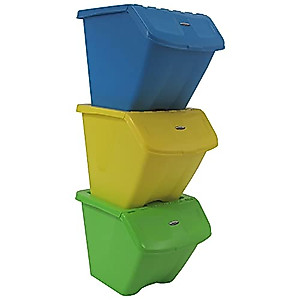 Redmon since 1883 10 Gallon Stackable Shutter 3 PC Set Bins (7319)